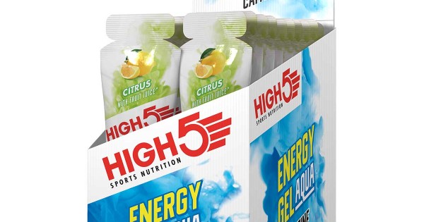 High 5 Energy Gel Aqua Caffeine - Citrus / 20 x 66g Gels